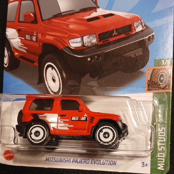 Mattel | Toys | Mattel Red Rally Art Pajero Evolution Hot Wheels Toy ...